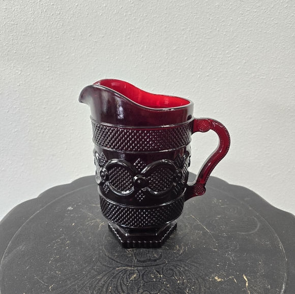 Avon | Dining | Vintage Avon 876 Ruby Red Cape Cod Collection Footed ...